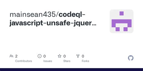 Github Mainsean435codeql Javascript Unsafe Jquery Plugin