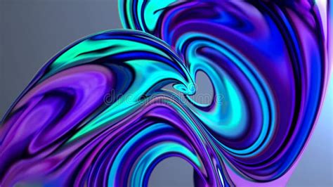 Abstract Fluid Art With Vibrant Swirling Colors Modern Digital Design Creative Expression And