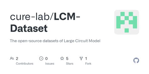 GitHub Cure Lab LCM Dataset The Open Source Datasets Of Large Circuit Model