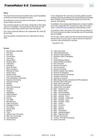 Commands Escape Sequences Docu Design Daube