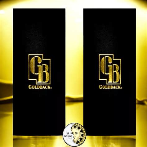 Lot X 2 Official Goldback 24kt Gold Note Protective Sleeves Holds All