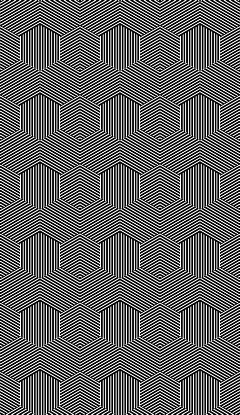 Seamless Hexagon Geometric Pattern