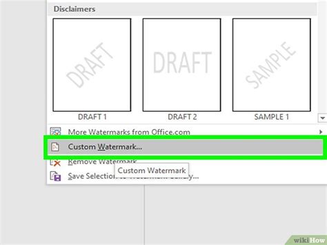 Inserting A Background Image On Only One Page In Word