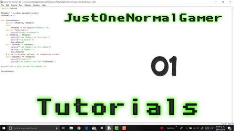 Guess The Number 1 Python 3 Tutorial Youtube