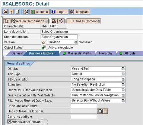 Sap Bi Bo Characteristic Value Authorization