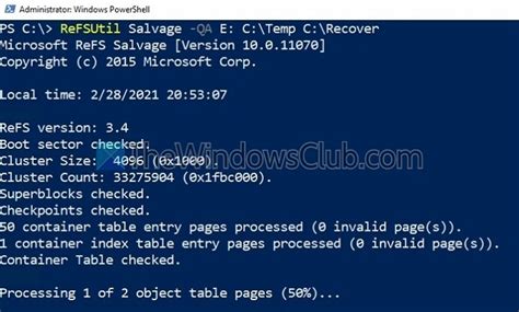 Refs Volume Repair Was Not Successful In Windows 11