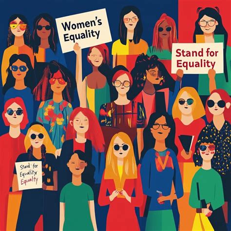 Womens Equality Day Stand For Equality Premium Ai Generated Image