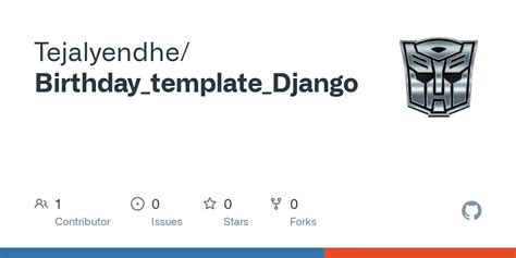 Github Tejalyendhebirthdaytemplatedjango