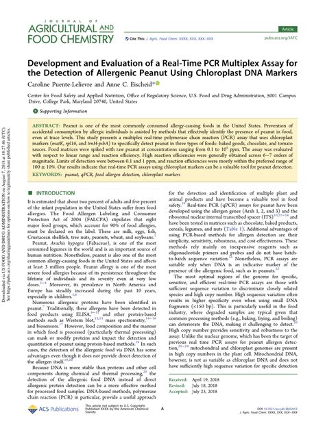 Pdf Development And Evaluation Of A Real Time Pcr Multiplex Assay For