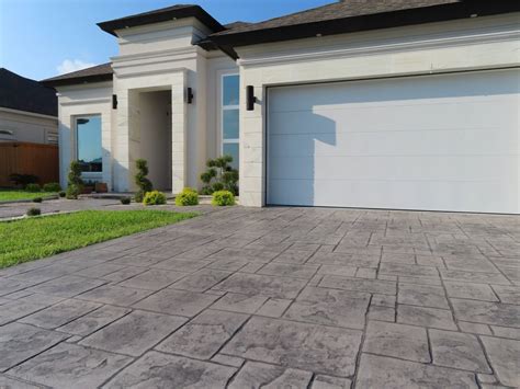 Stamped Concrete Driveways Design Ideas And Faqs