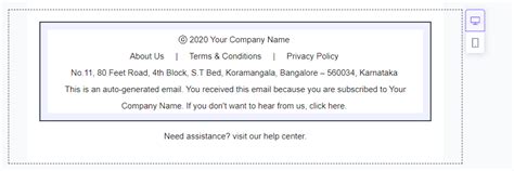 how to customise the unsubscribe link in an email template