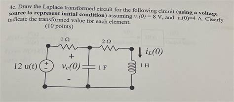 Solved C Draw The Laplace Transformed Circuit For The Chegg