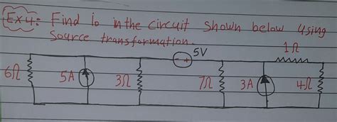 Solved Find I In The Circuit Shown Below Using Source Chegg