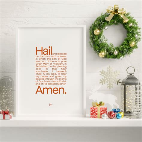 Saint Andrew Christmas Novena Printable Blessed Is She