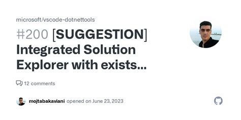 Suggestion Integrated Solution Explorer With Exists Explorer · Issue 200 · Microsoftvscode