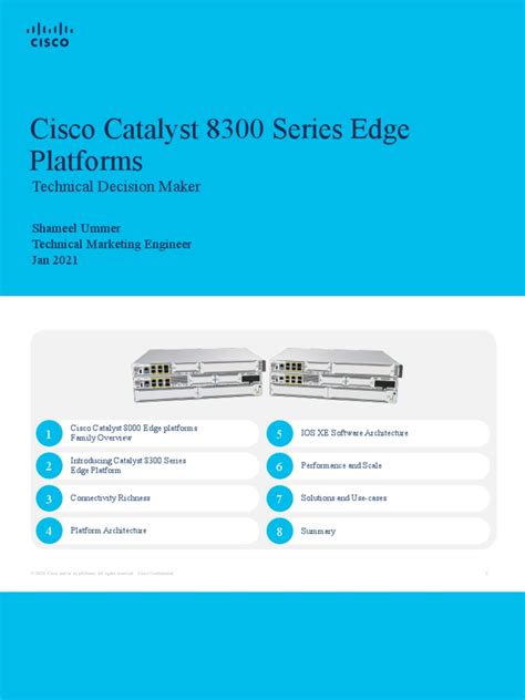 Cisco Catalyst 8300 Series Edge Platforms Technical Decision Maker