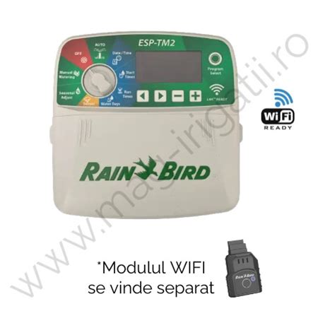 Programator Irigatii 12 Zone Rain Bird Tm2 Internet Wi Fi