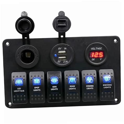 Rocker Pilot Toggle Switch With Aircraft Safety Cover 12v 20a Onoff