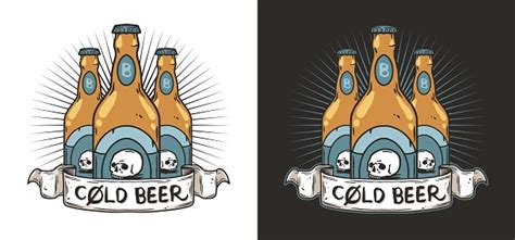 크래프트 맥주 펍 엠블럼 또는 맥주 병이 있는 바 로고에 대한 벡터 디자인 양조장 또는 공장을위한 음료 인쇄 또는 그래픽 라벨 Ale에 대한 스톡 벡터 아트 및 기타 이미지