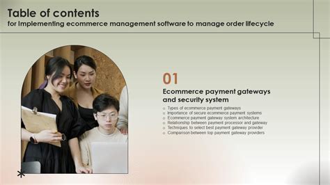 G45 Table Of Contents For Implementing Ecommerce Management Ppt Slides Ppt Powerpoint