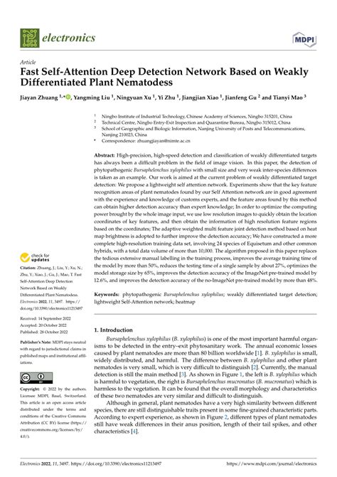 Pdf Fast Self Attention Deep Detection Network Based On Weakly