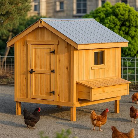 Modern 8x8 Chicken Coop Build Plan Nesting Box Diy Farmhouse Design