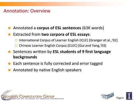 Ppt Annotating Esl Errors Challenges And Rewards Powerpoint Presentation Id3649839
