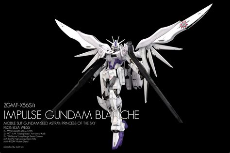 Mg Impulse Gundam Blanche Saint Ism Gaming Gunpla Digital Art