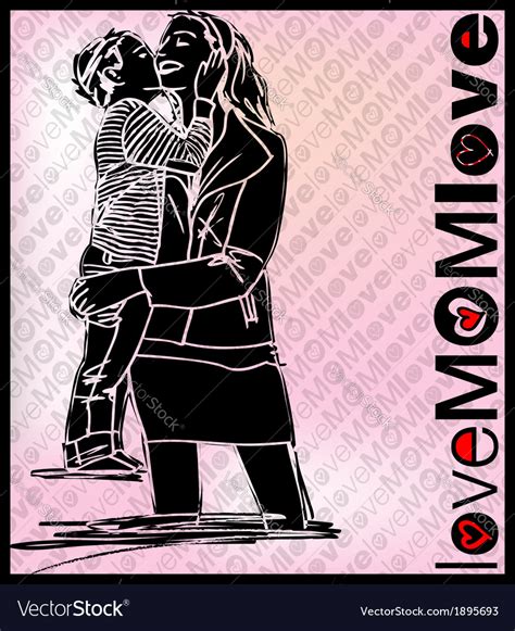 Mom Love Royalty Free Vector Image Vectorstock Mom Love Royalty Free Vector Image Vectorstock