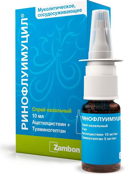 Ринофлуимуцил, спрей назальный, 10 мл — купить в интернет-аптеке OZON ...