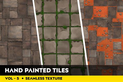 Hand Painted Seamless Tiles Texture Vol D 타일 Unity Asset Store
