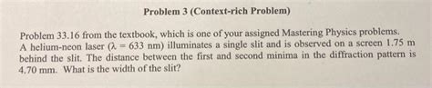 solved problem 3 context rich problem problem 33 16 from