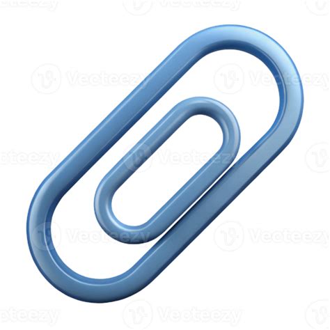 Elegant Impressionist Minimal Silhouette Of A Paperclip Clean Lines