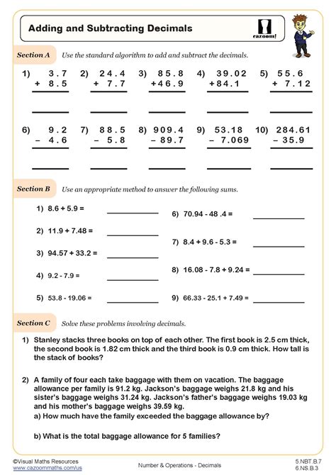 5th Grade Math Problems Download Printable Maths Worksheets