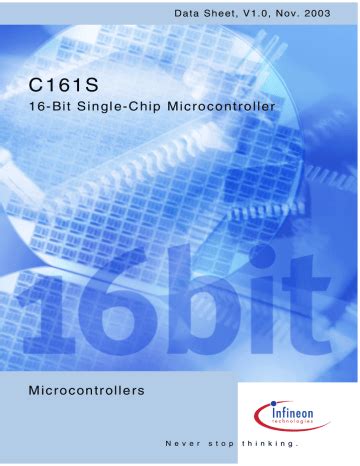 Infineon SAB C161S LM 3V AA Microcontroller Data Sheet Manualzz