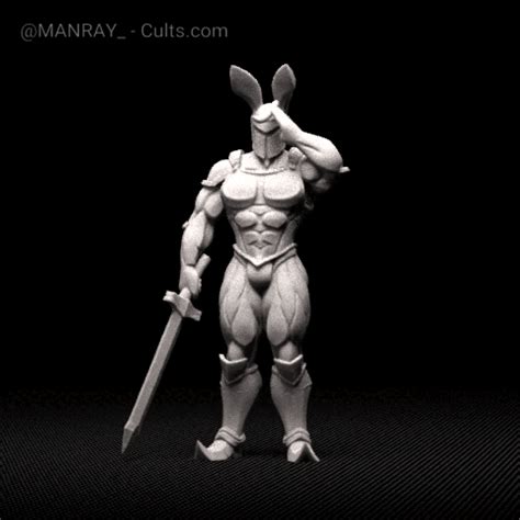 👬 Guardian Bunny Rg01 Undertale 3d Minature Gay Male Rabbit Furry・ Stl File For 3d Printing・cults