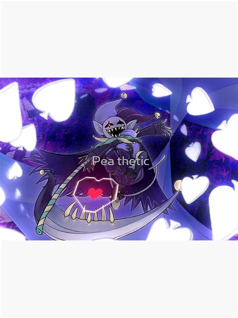 Deltarune Jevil Poster For Sale By Pea Thetic Redbubble
