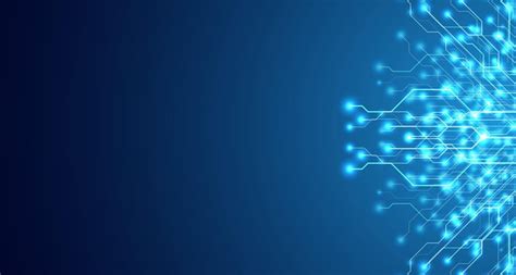 Premium Vector Circuit Board Motherboard Blue Technology Background