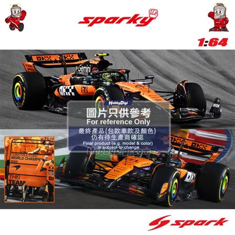 Sparky 164 Diecast Model Car Mclaren Mcl39 No4 And No81 Formula 1