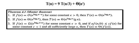 solved q1 use the master method to show that the solution