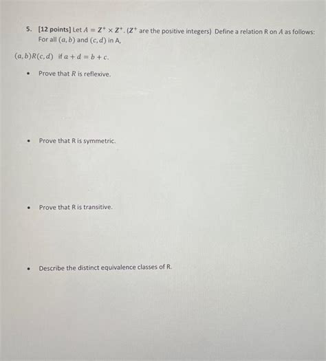 Solved Points Let A Z Z Z Are The Positive Chegg Com