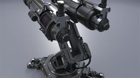 sci fi turret by deividcm2 on deviantart