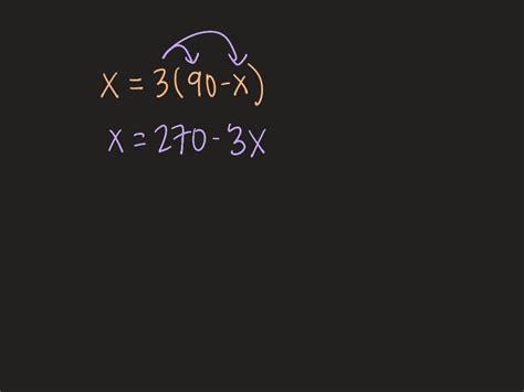 solved an angle s measure is 3 times the measure of its complement