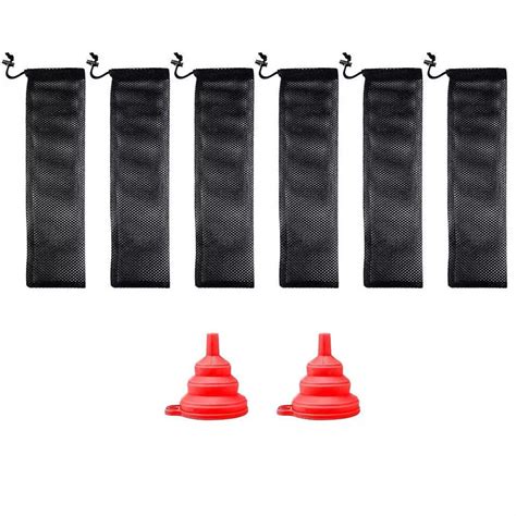 Fnochy 6 Pcs Hanging Bird Feeder Bag Instant Sock Toy Containers Finch Feeder Mesh Fabric Bird