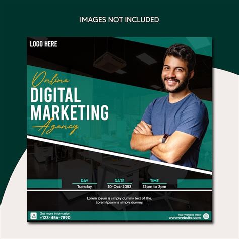 Premium Vector Digital Marketing Post Design