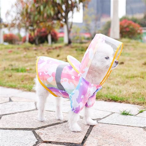 Дождевик для собак мелких пород Arnydog "Wow", цвет розовый, XXL (45 см ...