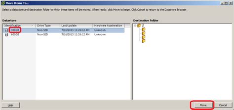 VMWare ESXi Move VM To Different Datastore Networking School