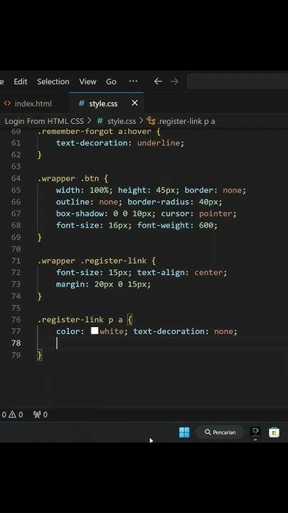 Form Login Html Css Hwp Coding Caramembuatweb Htmlcss Html