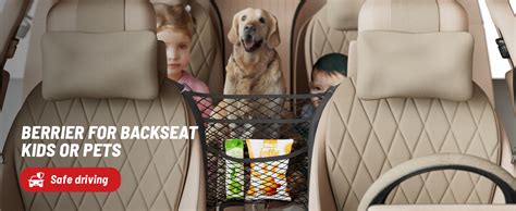 Red Wolf 2 Layer Small Mesh Cargo Net Elastic Storage Netting 2 Pcs Stretchable Car