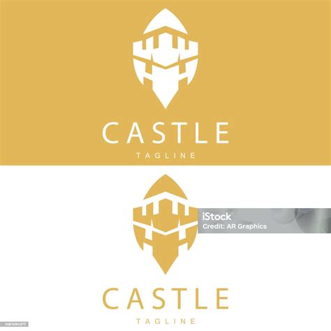 성 우아한 럭셔리 심플한 디자인 로얄 캐슬 벡터 방패 템플 그림 아이콘 0명에 대한 스톡 벡터 아트 및 기타 이미지 0명